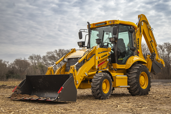 Retro pala R100/30 - GEMA Argentina. Maquinaria agricola y vial.