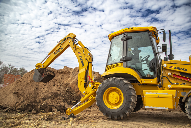 Retro pala R100/30 - GEMA Argentina. Maquinaria agricola y vial.